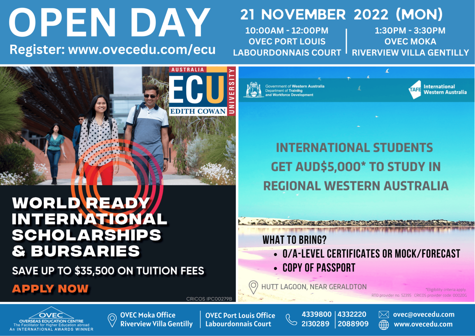 Pre OVEC Fair events - Edith Cowan University & TAFE Western Australia ...