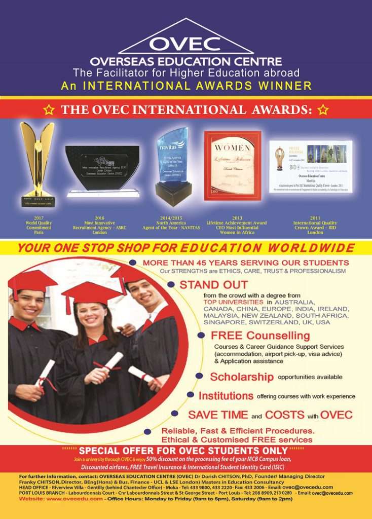OVEC Awards - Overseas Education Centre (OVEC)