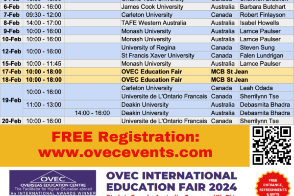 Events And Fairs - Overseas Education Centre (OVEC)