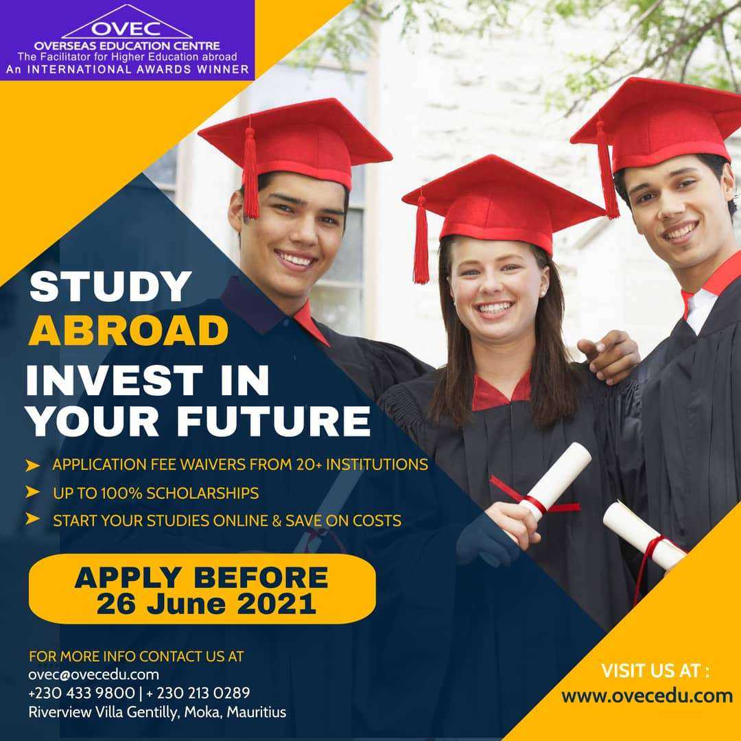 OVEC Special - application fee waivers from 20+ universities - Overseas Education Centre (OVEC)