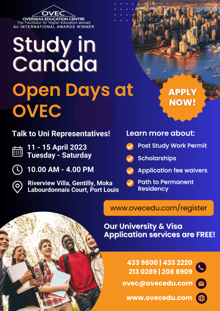 Study in Canada – Open Days at OVEC: 11-15 April 2023! - Overseas ...