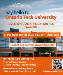Ontario Tech University - OVEC special application fee waiver and Scholarships - Overseas ...