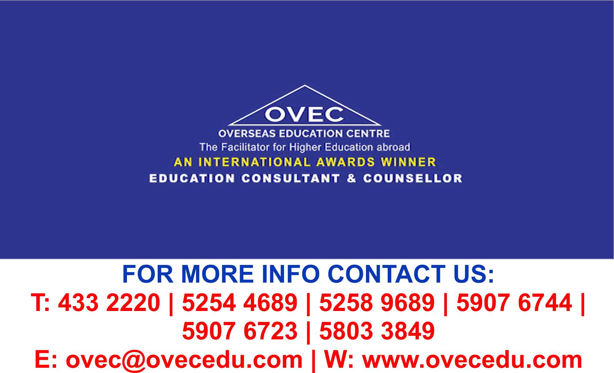 IMPORTANT COVID UPDATE: OVEC Moka Office is now OPEN! - Overseas ...
